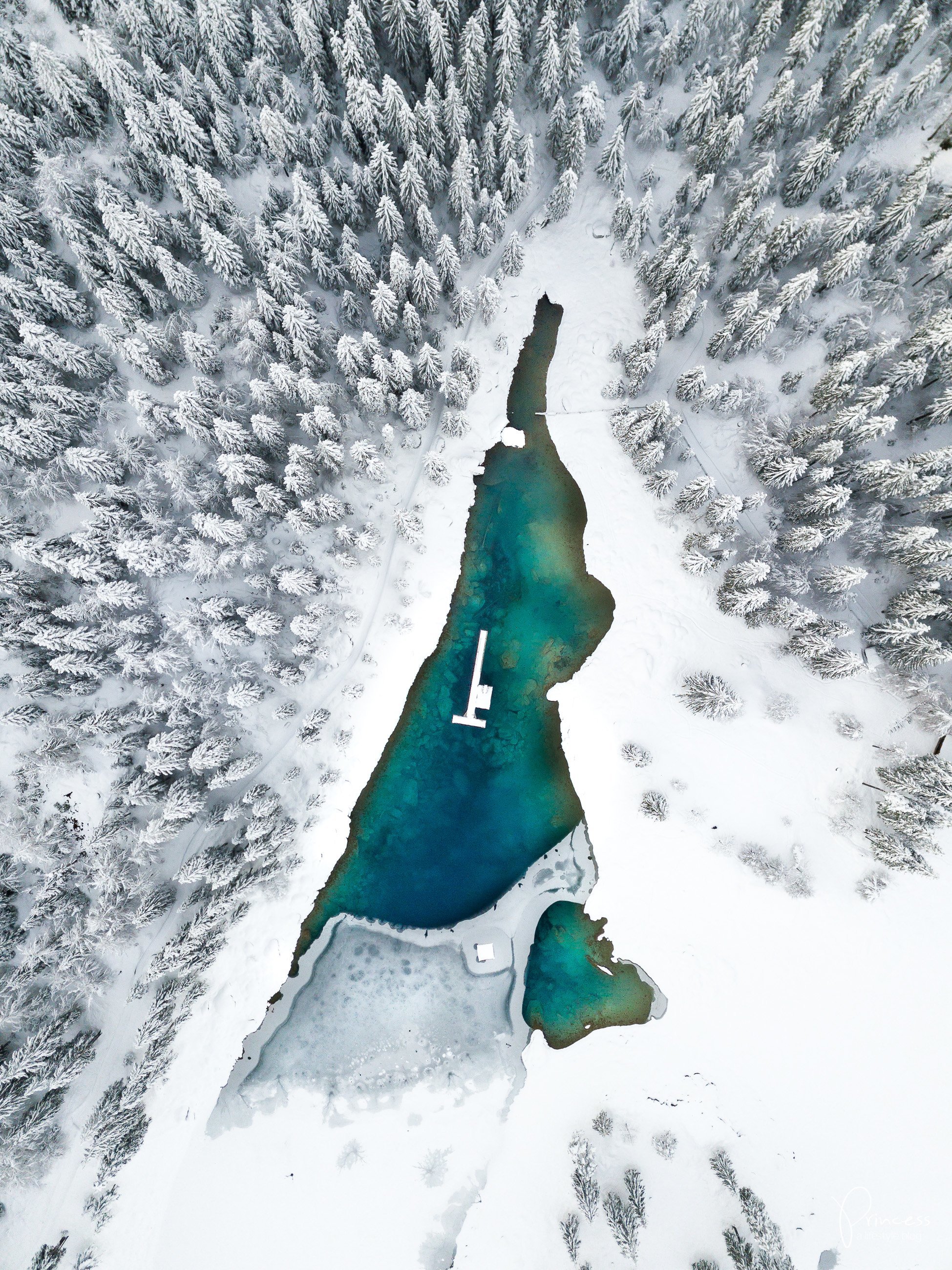 Caumasee im Winter - Ausflugsziele Schweiz | Reiseblog princess.ch