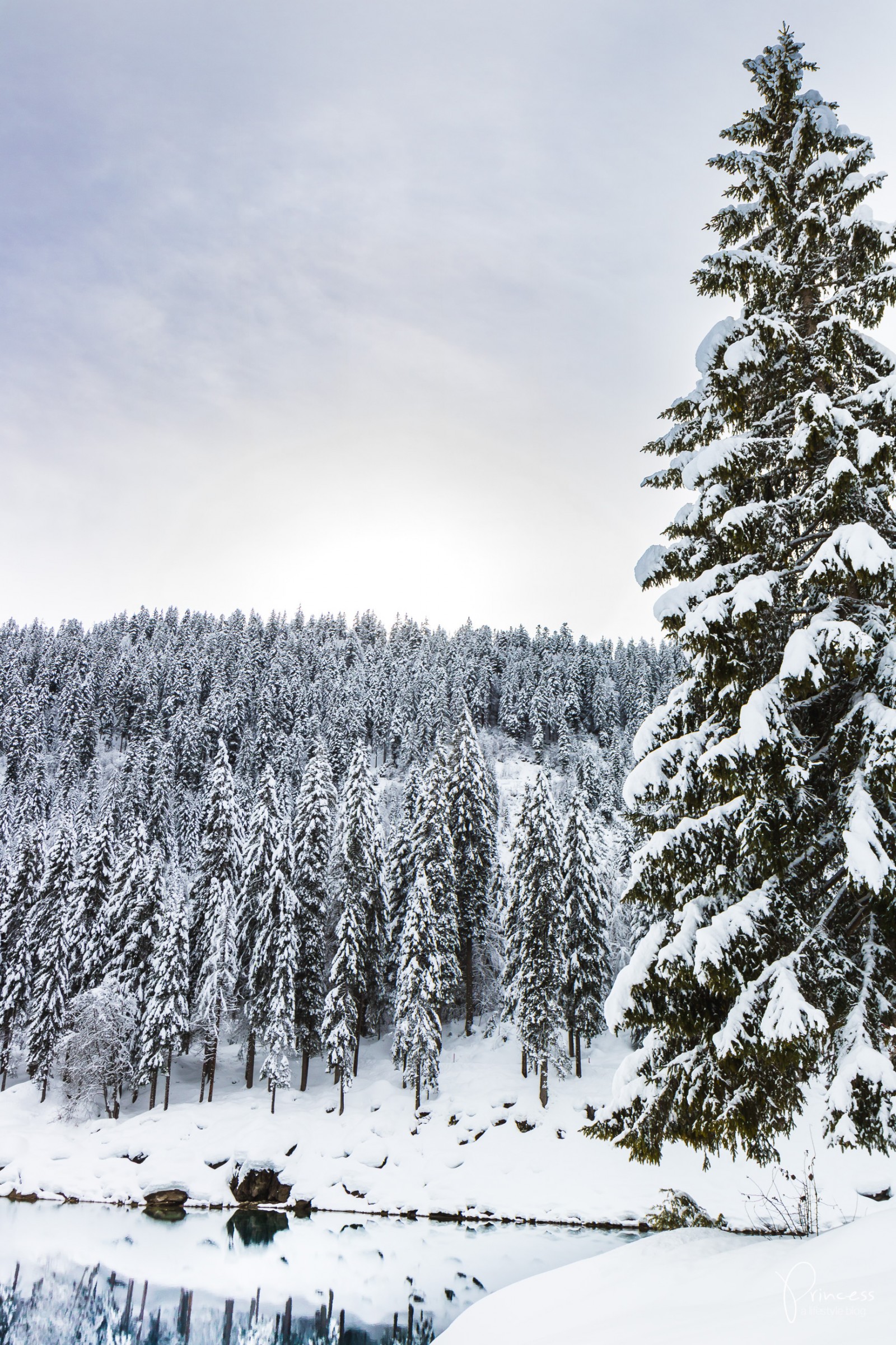 Caumasee im Winter - Ausflugsziele Schweiz | Reiseblog princess.ch