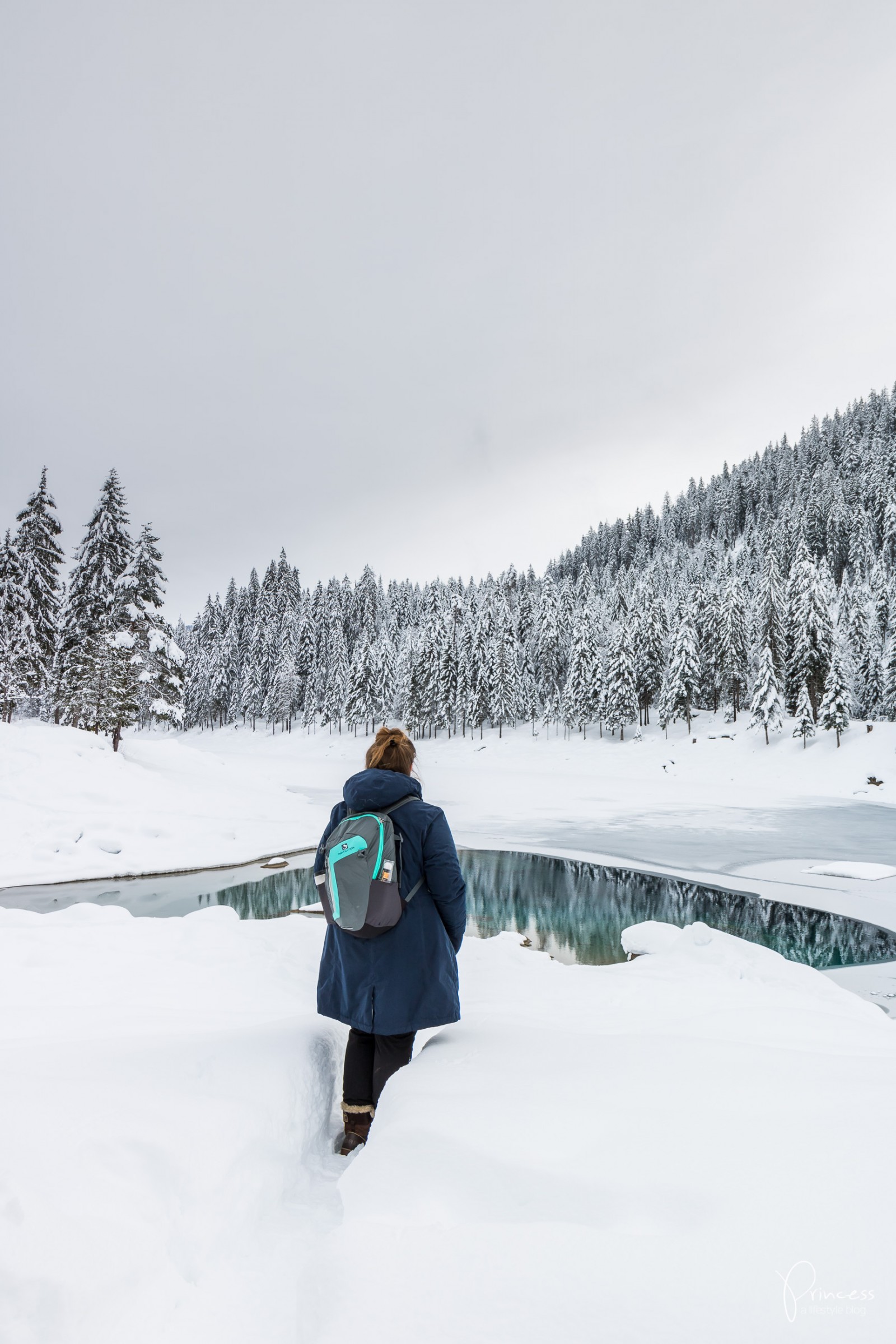 Caumasee im Winter - Ausflugsziele Schweiz | Reiseblog princess.ch