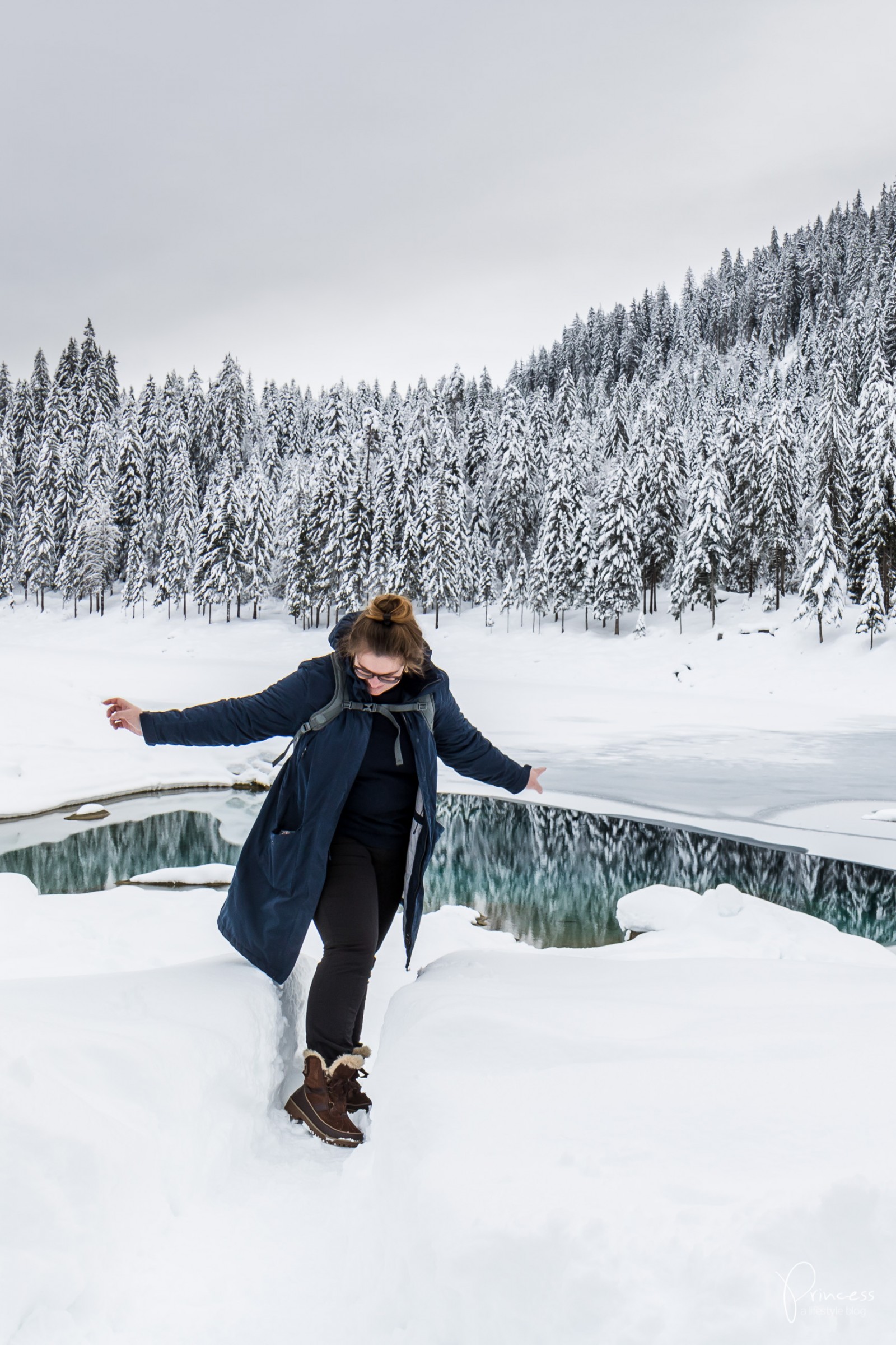 Caumasee im Winter - Ausflugsziele Schweiz | Reiseblog princess.ch