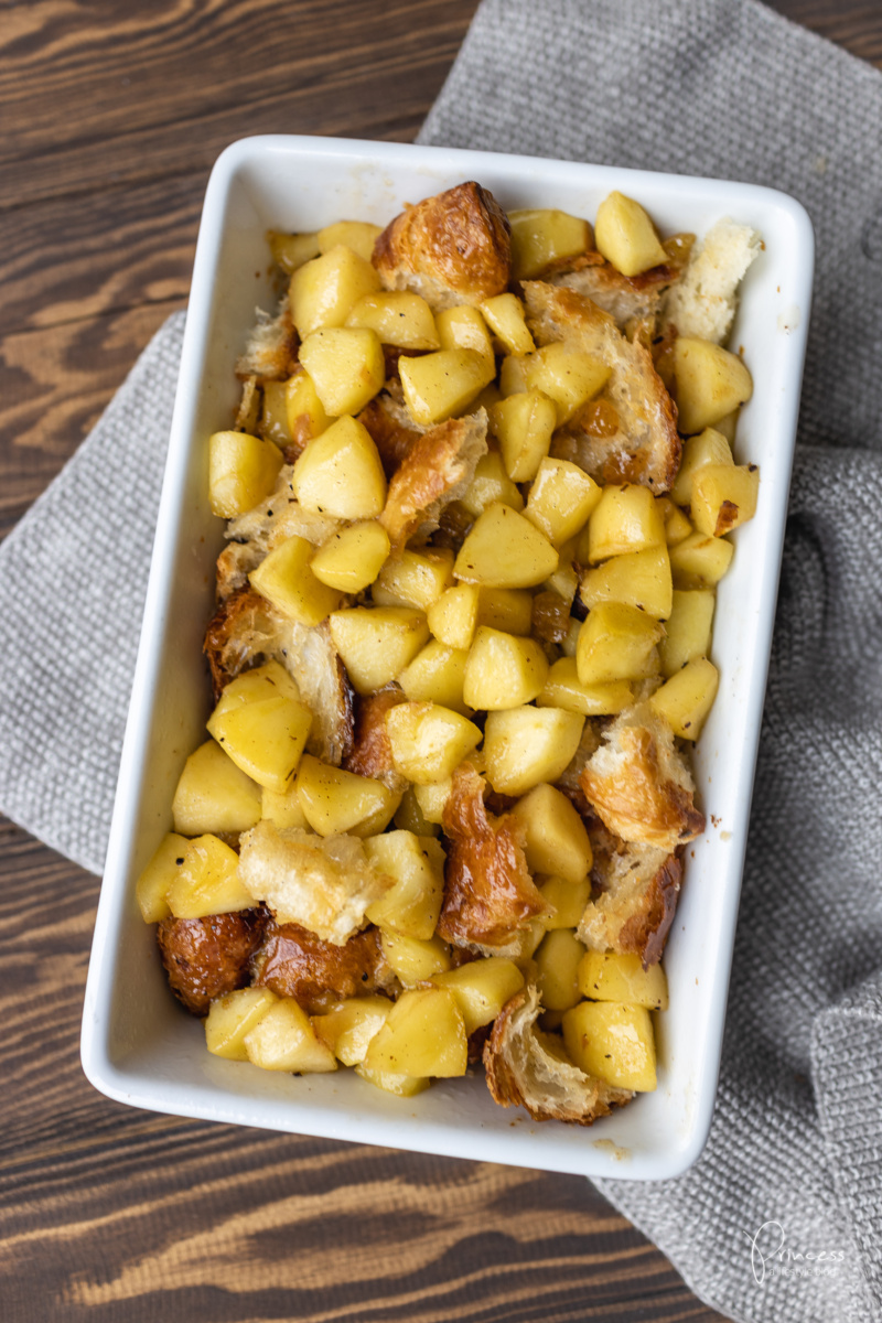Apfel-Brot-Pudding aka Scheiterhaufen - Foodblog Princess.ch