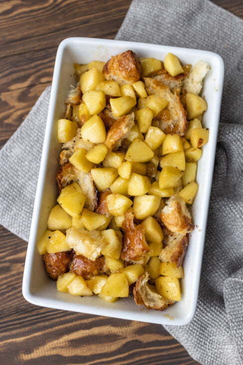 Apfel-Brot-Pudding aka Scheiterhaufen - Foodblog Princess.ch