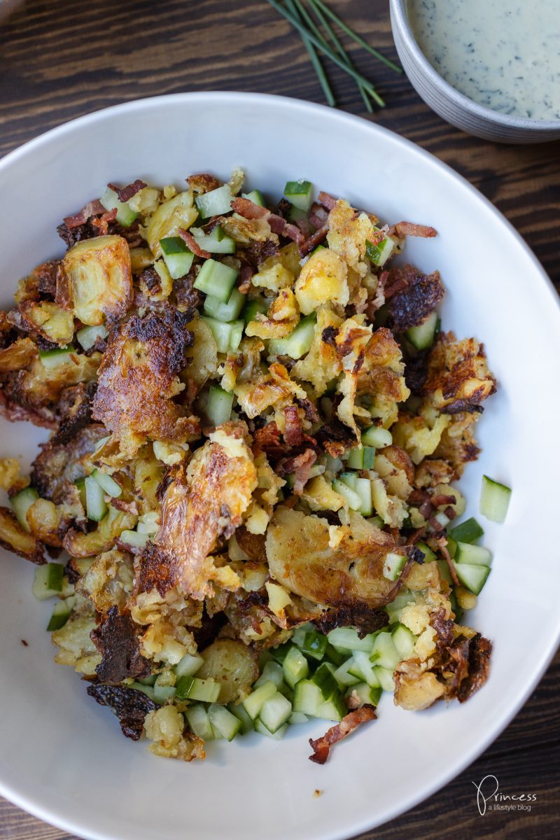 Knuspriger Kartoffelsalat | the viral Smashed Potato Salad